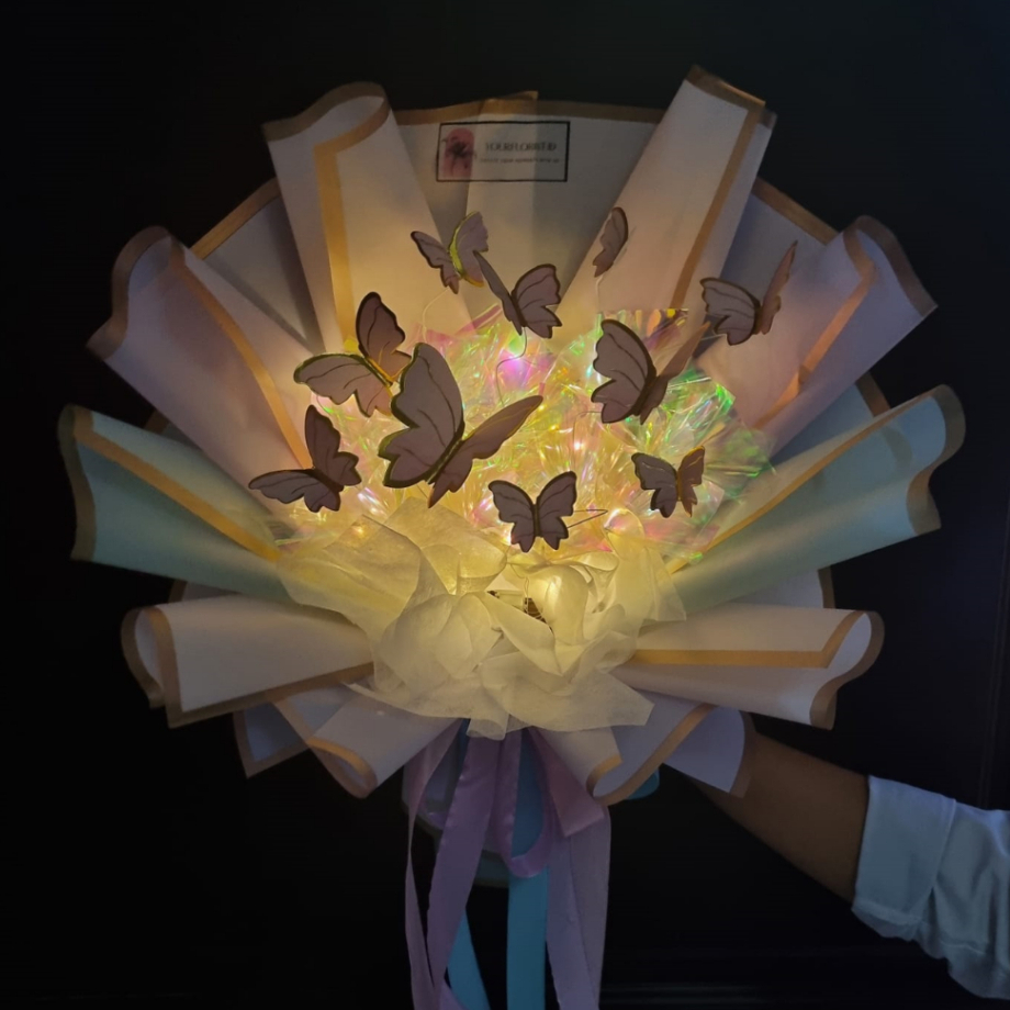 Jual BUTTERFLY BOUQUETS - Buket Kupu-kupu Viral Pakai LED Cocok Untuk ...