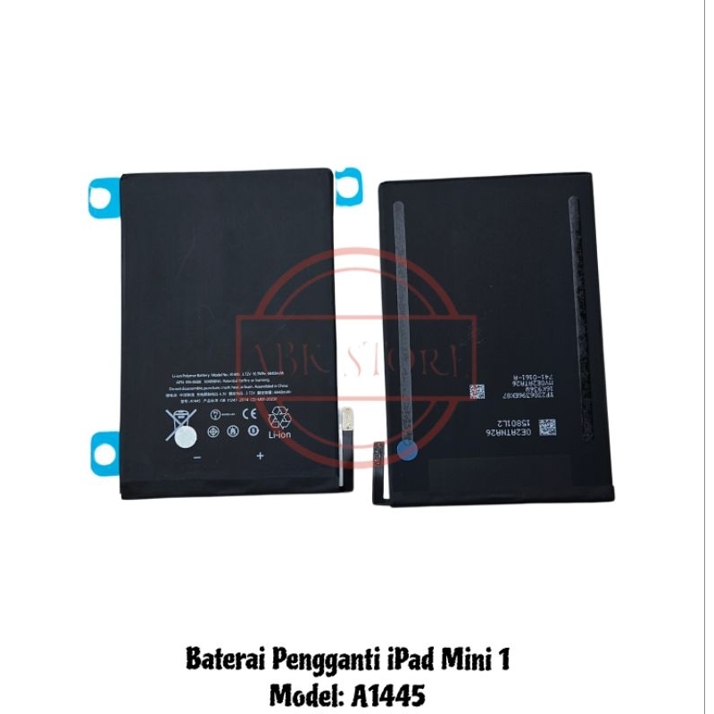 Jual Baterai Battery Pengganti Kompetible iPd Mini 1 A1432, A1454, A1455 MODEL: A1445 | Shopee ...