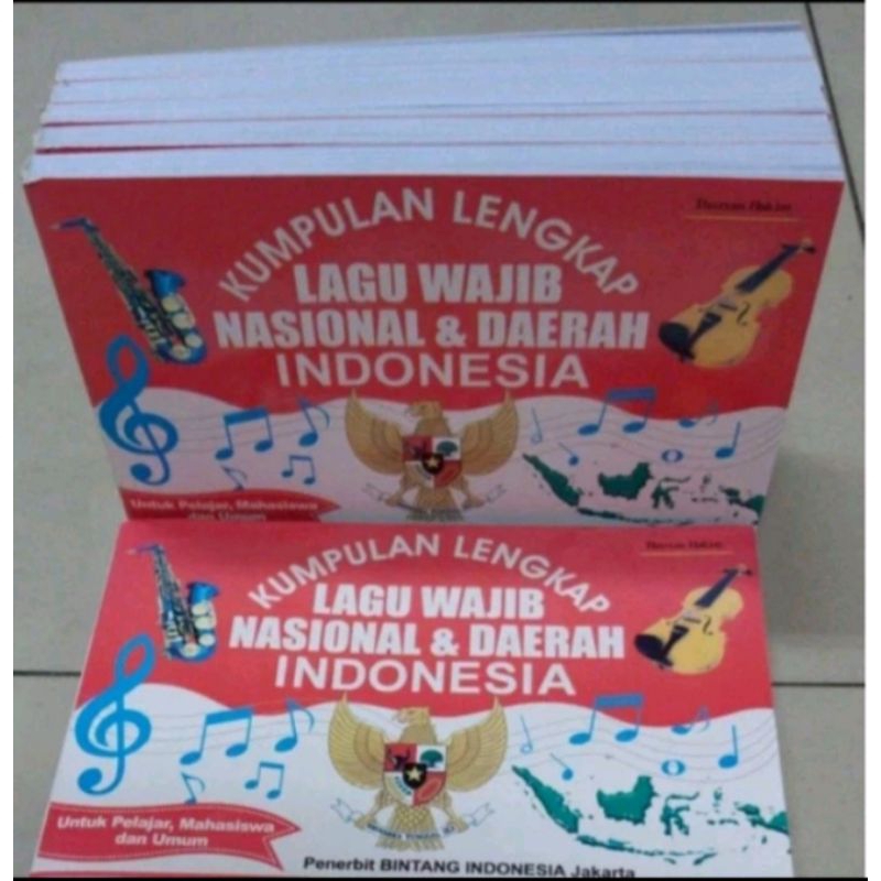 Jual BUKU LAGU WAJIB NASIONAL DAN DAERAH INDONESIA | Shopee Indonesia