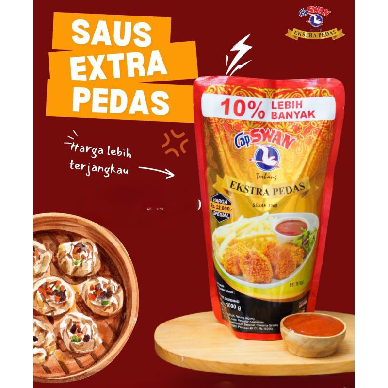 Jual SAUS DIMSUM // SAUS EXTRA PEDAS CAP SWAN TERBANG ( PREMIUM ...