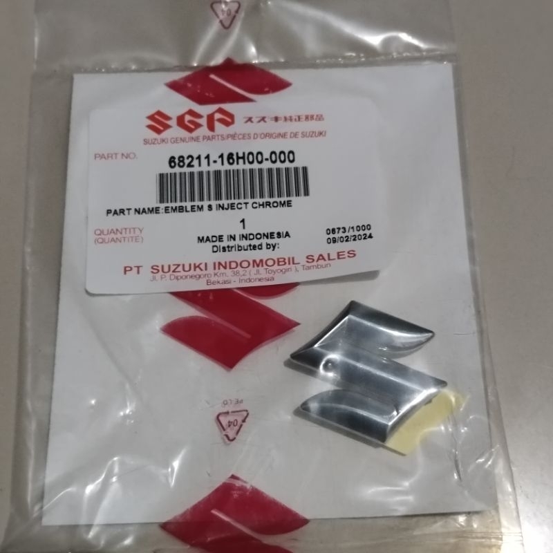 Jual [68211-16H00-000] EMBLEM S INJECT CHROME_x000D_ - SKYDRIVE, LETS ...