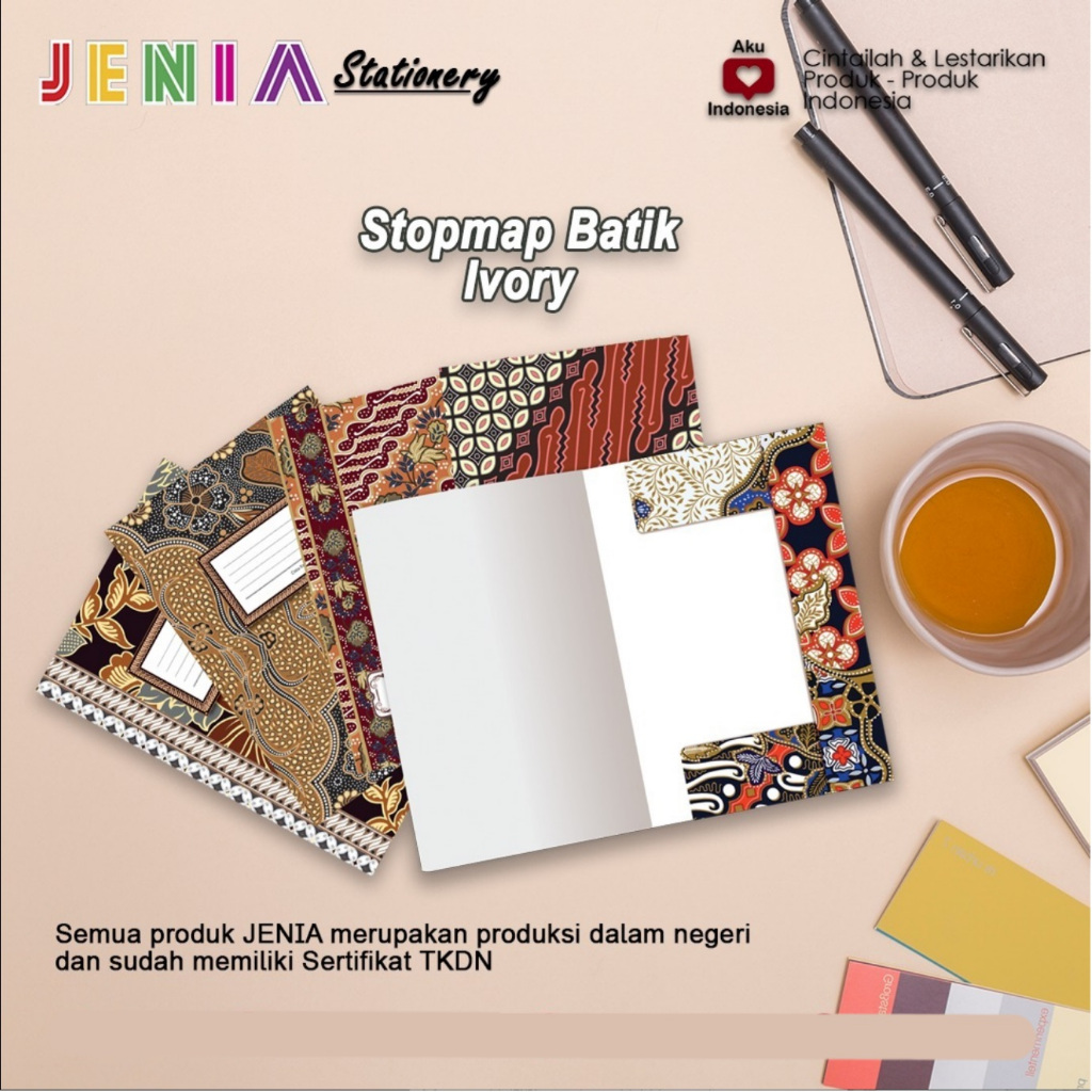 Jual 1 Pak / 10 Pcs Stopmap Map Batik JENIA Ivory | Shopee Indonesia