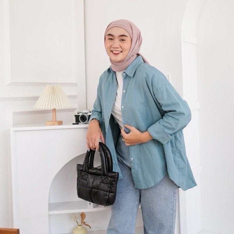 Jual Kemeja Olivia Oversize|Kemeja Linen Oversize|Kemeja Cewek Olivia ...