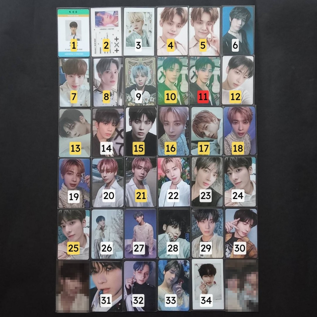 Jual (CLEARANCE SALE 6.6) pc mpc photocard official txt tomorrow x together soobin yeonjun ...