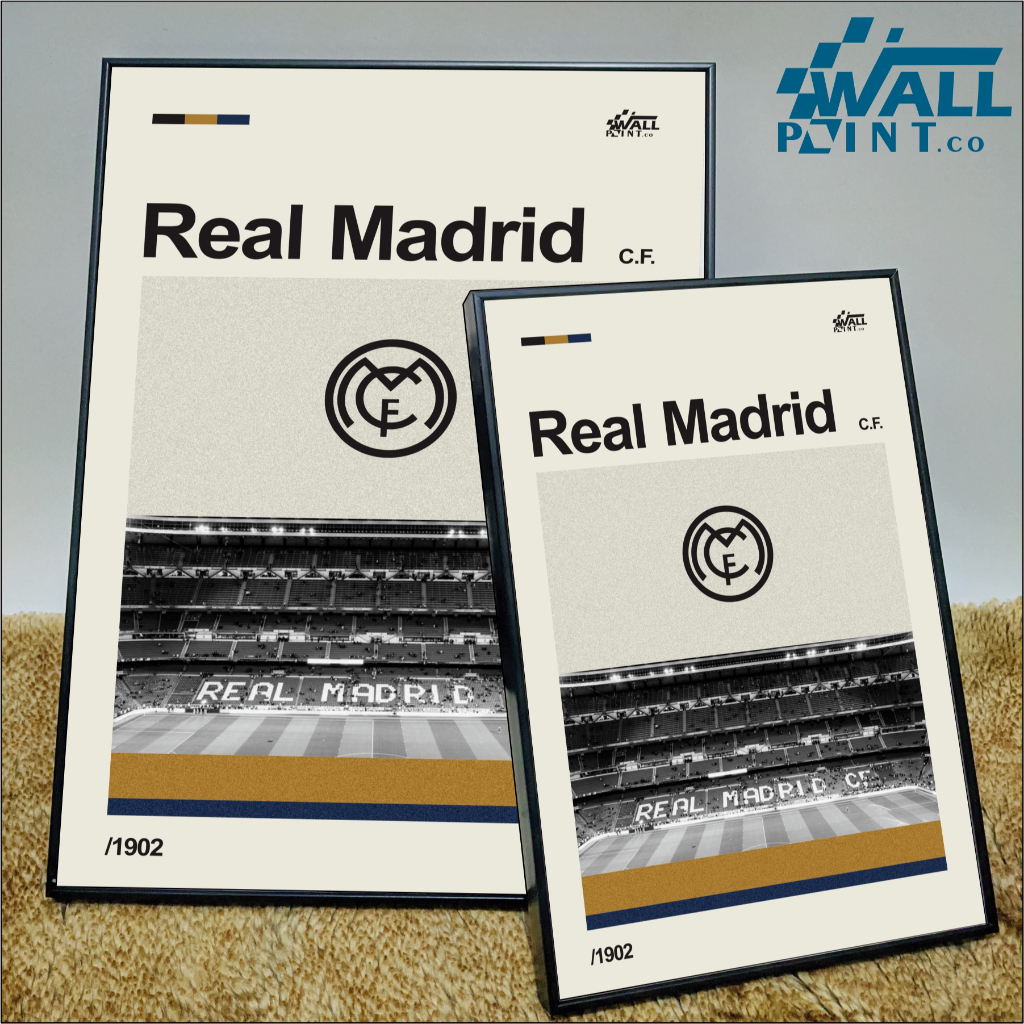 Jual Real Madrid CF _ Poster Frame Block by.wallpoint.co Poster Band ...