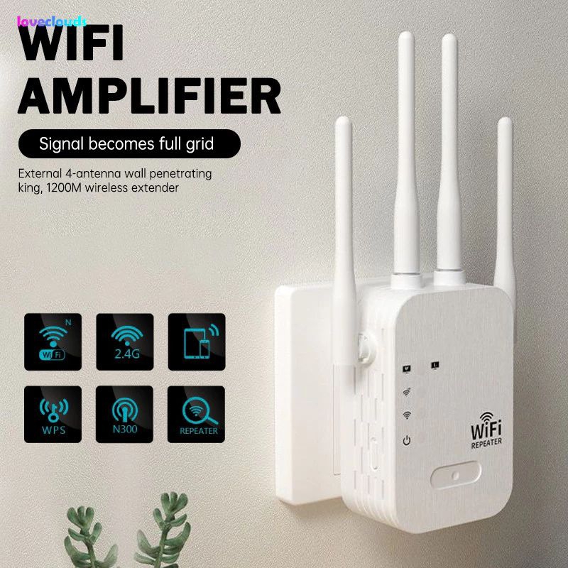 Jual Wifi Repeater 300mbps Wifi Wireless Range Extender Router Sinyal Amplifier Signal Booster ...