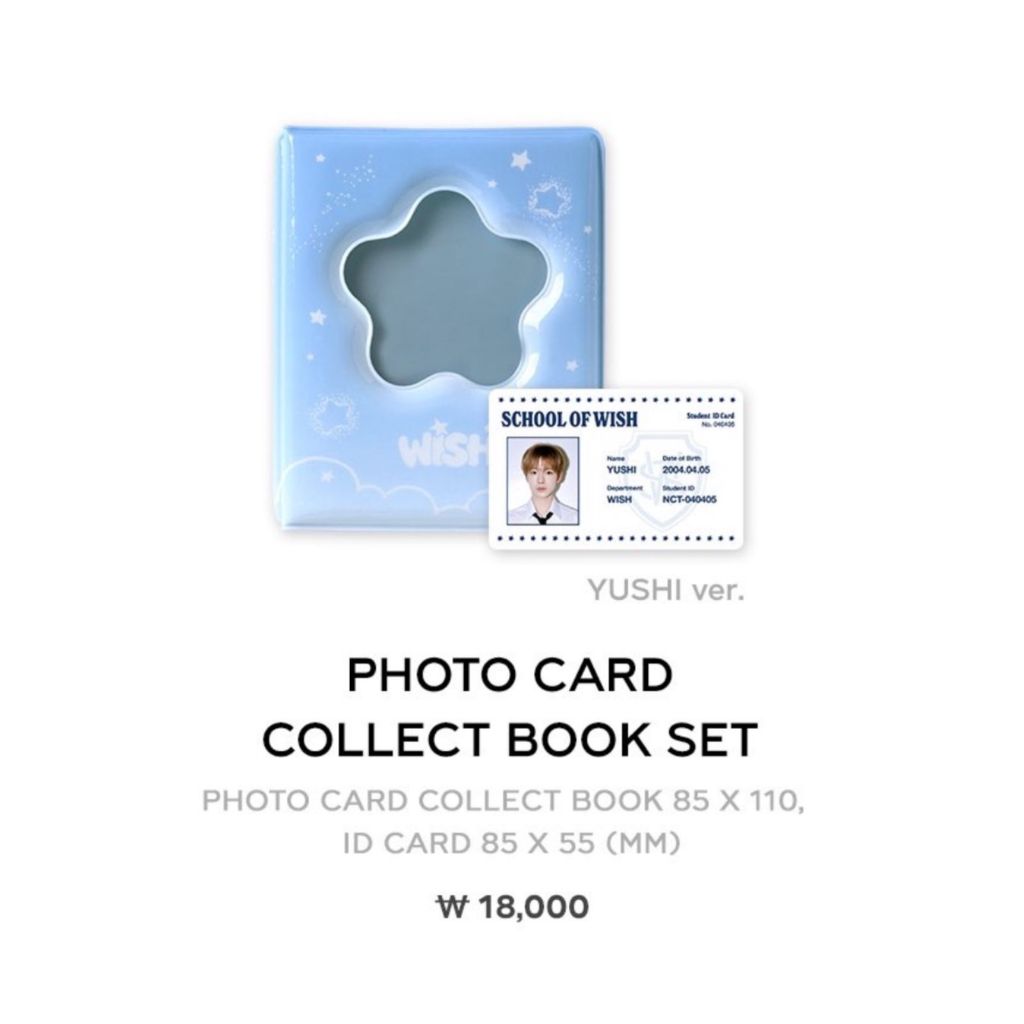 Jual (Photocard Collect Book Set) NCT WISH : SCHOOL of WISH OFFICIAL MD SION / RIKU / YUSHI ...