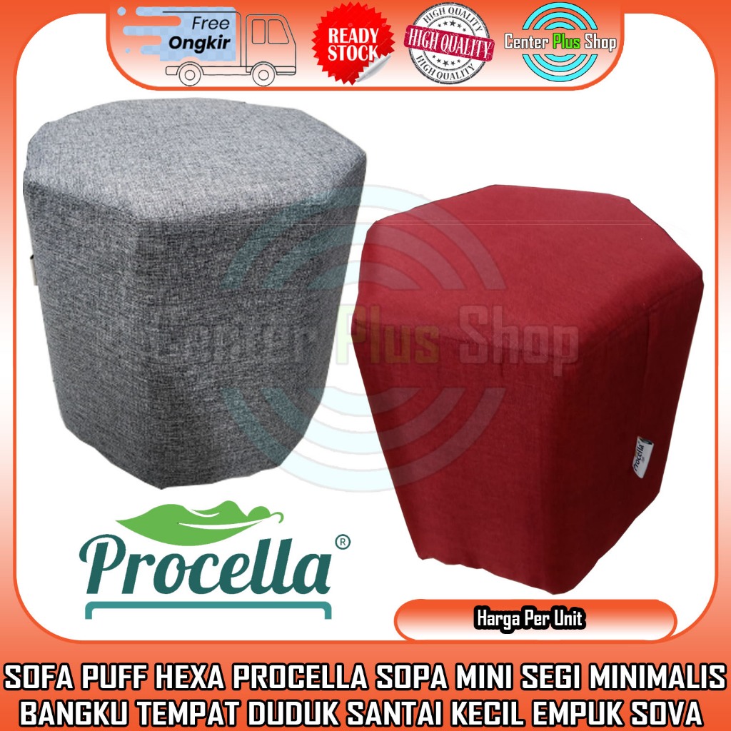 Jual PROCELLA PUFF HEXA SOFA SOPA MINI SEGI MINIMALIS PUF SOVA KECIL ...