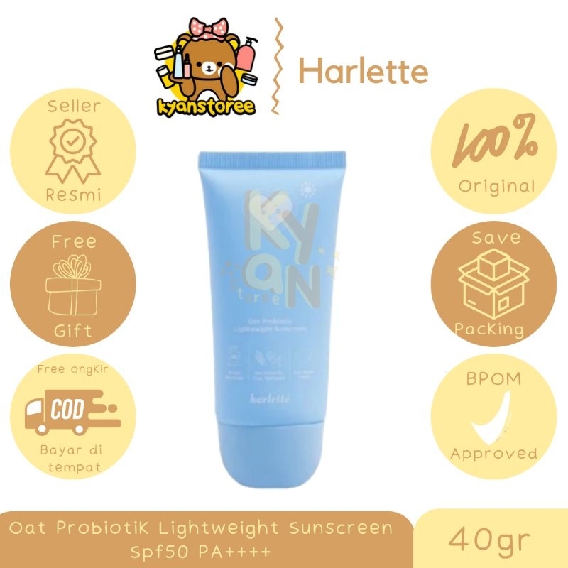 Jual HARLETTE OAT PROBIOTIC SUNSCREEN SPF50 PA++++ | Shopee Indonesia