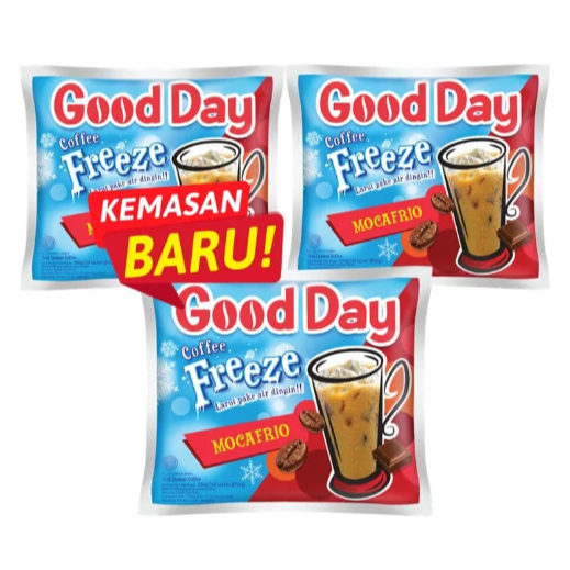 Jual Goodday Good Day Coffee Freeze Mocafrio Friz Biru Guddey Guudday ...