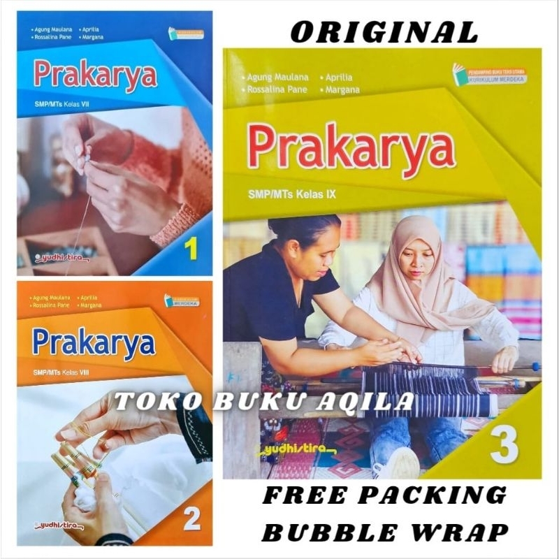 Jual Buku Prakarya Kelas 7 8 9 / 1 2 3 SMP Kurikulum Merdeka Yudhistira ORI | Shopee Indonesia