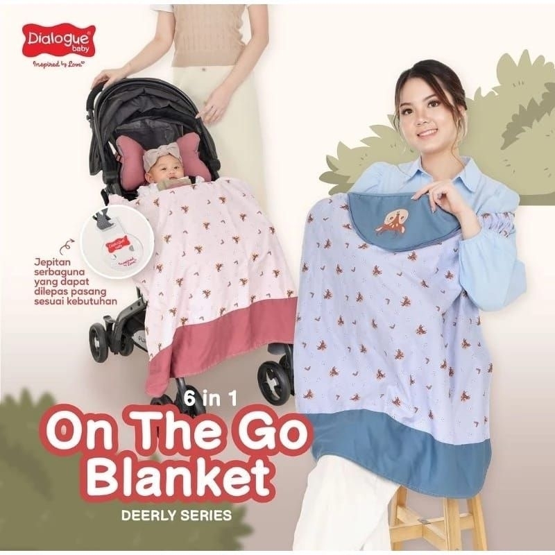 Jual Dialogue Baby On the Go Blanket 6in1 Printed Series /Penutup ...