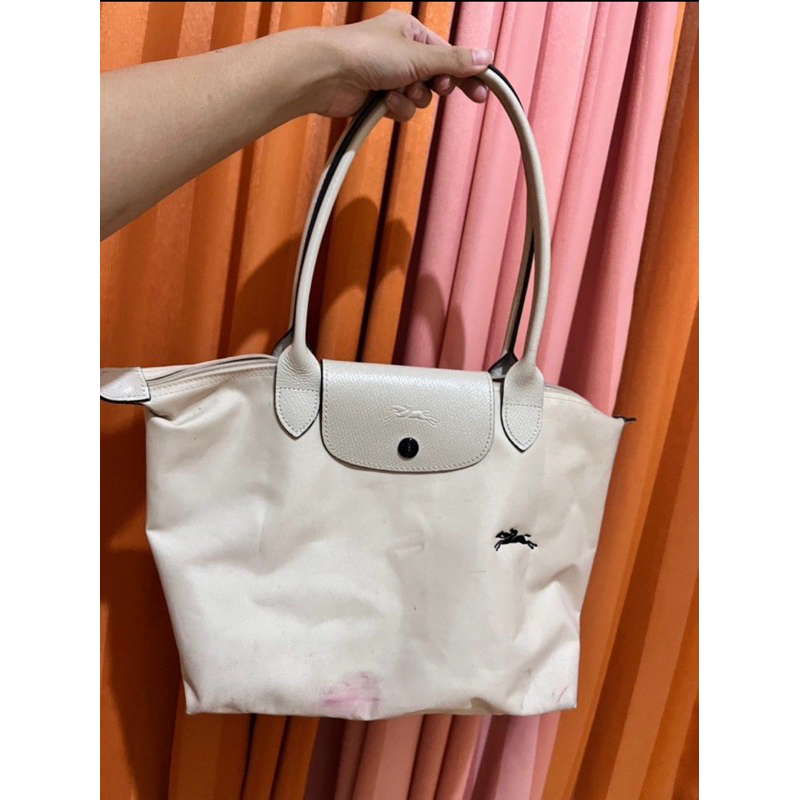 Jual Longchamp LePliage Club Chalk White Medium AUTHENTIC 100%l ...