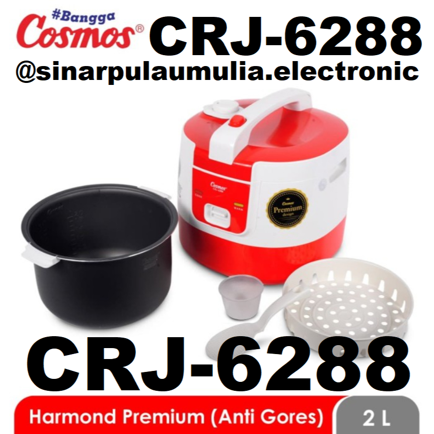 Jual Cosmos Rice Cooker 3 in 1 Magic Com 2 Liter - CRJ-6288 / CRJ 6288 ...