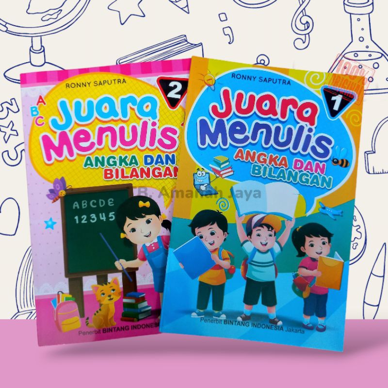 Jual Buku Juara Menulis Angka dan Bilangan 1 & 2 Untuk Anak TK dan SD ...