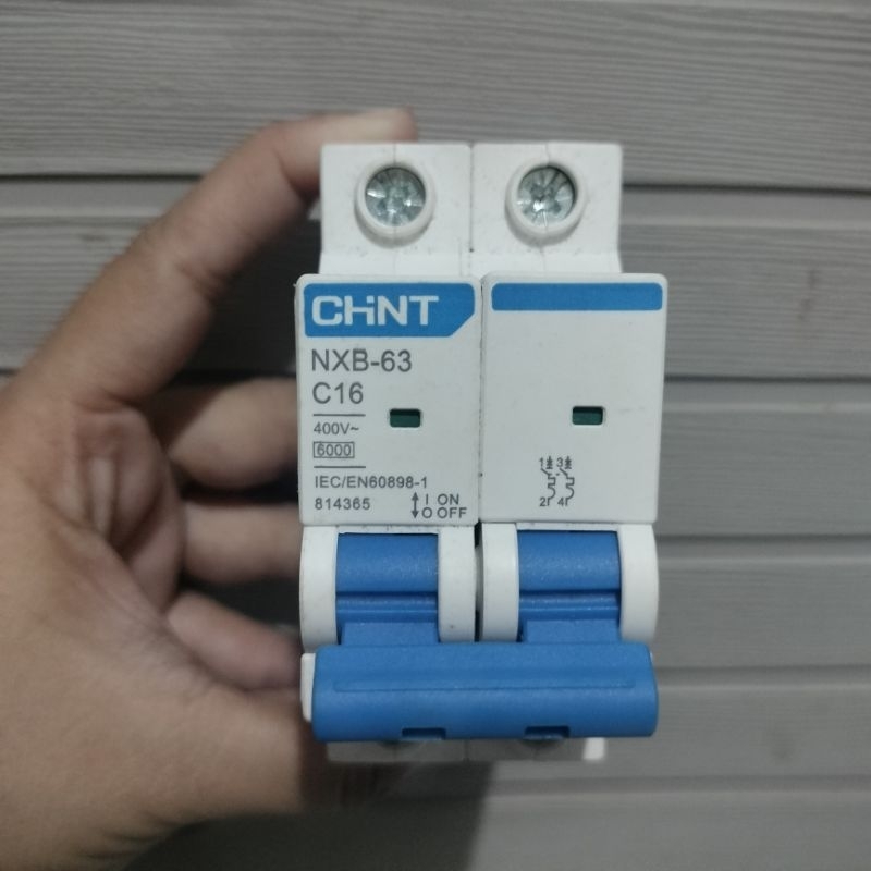 Jual MCB CHINT NXB-63 C16 2PHASE | Shopee Indonesia
