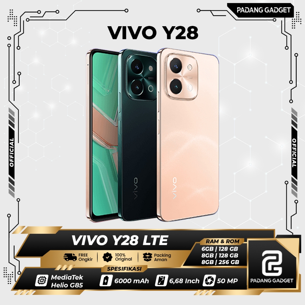 Jual Vivo Y28 6/128 8/128 & 8/256 GB Smartphone Handphone Android ...