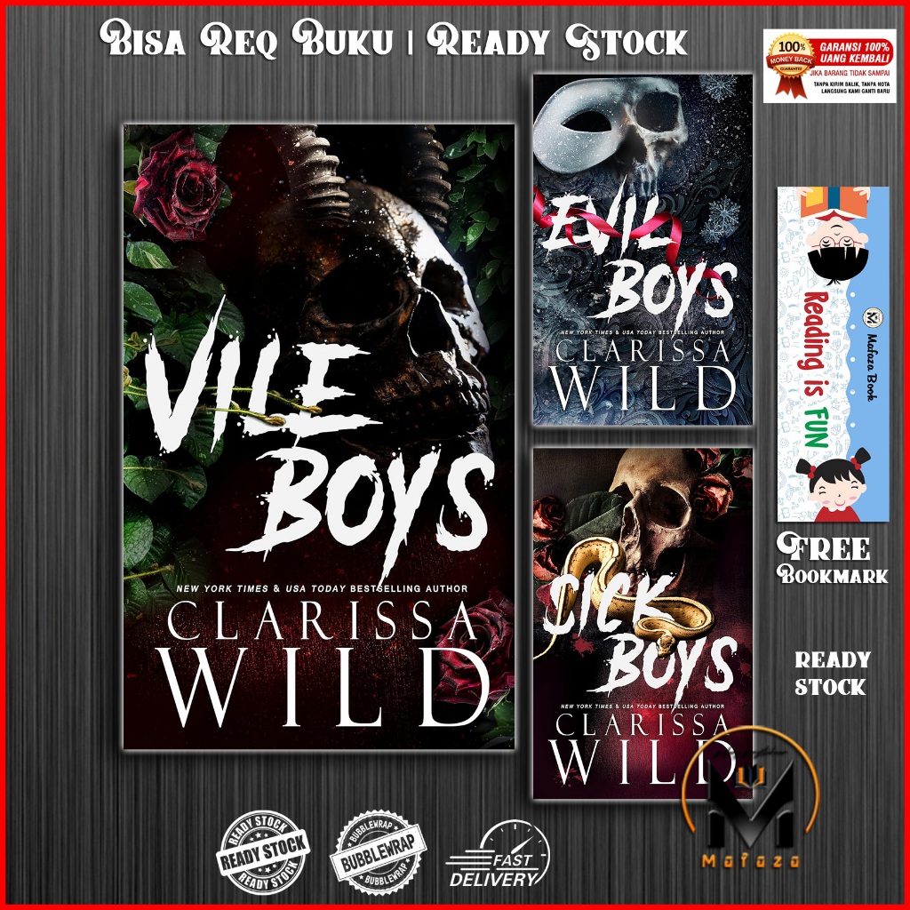 Jual Spine Ridge University (3 books) Sick Boys | Evil Boys | Vile Boys ...