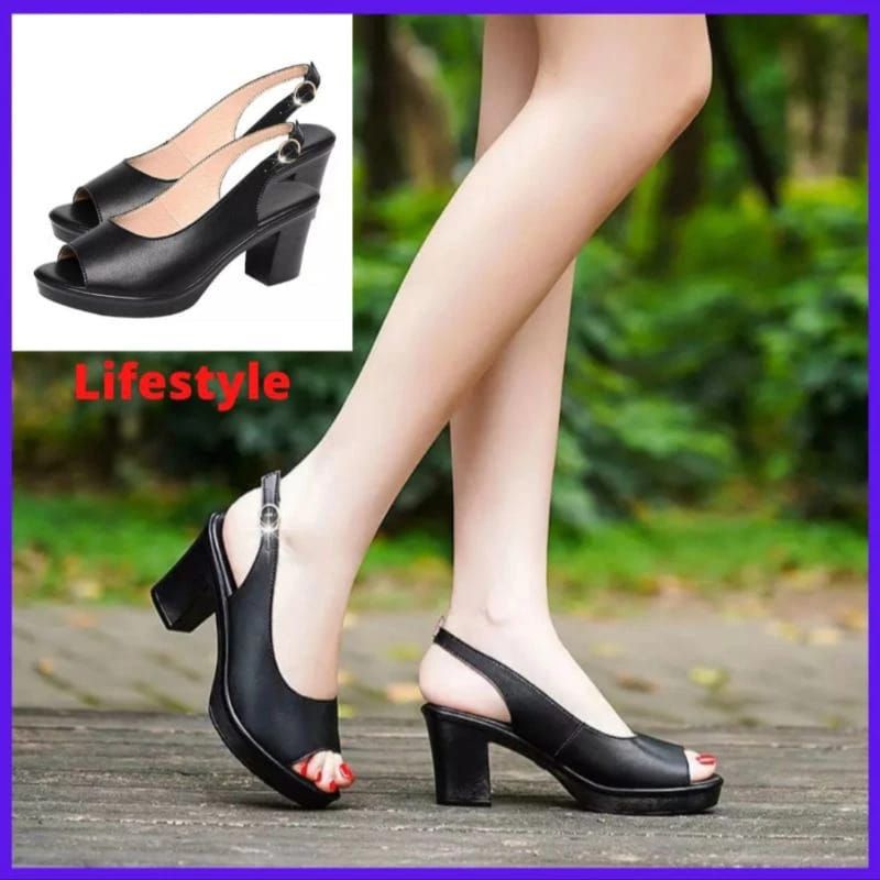 Jual Sendal high heels yang simpel (Lifestyle) | Shopee Indonesia