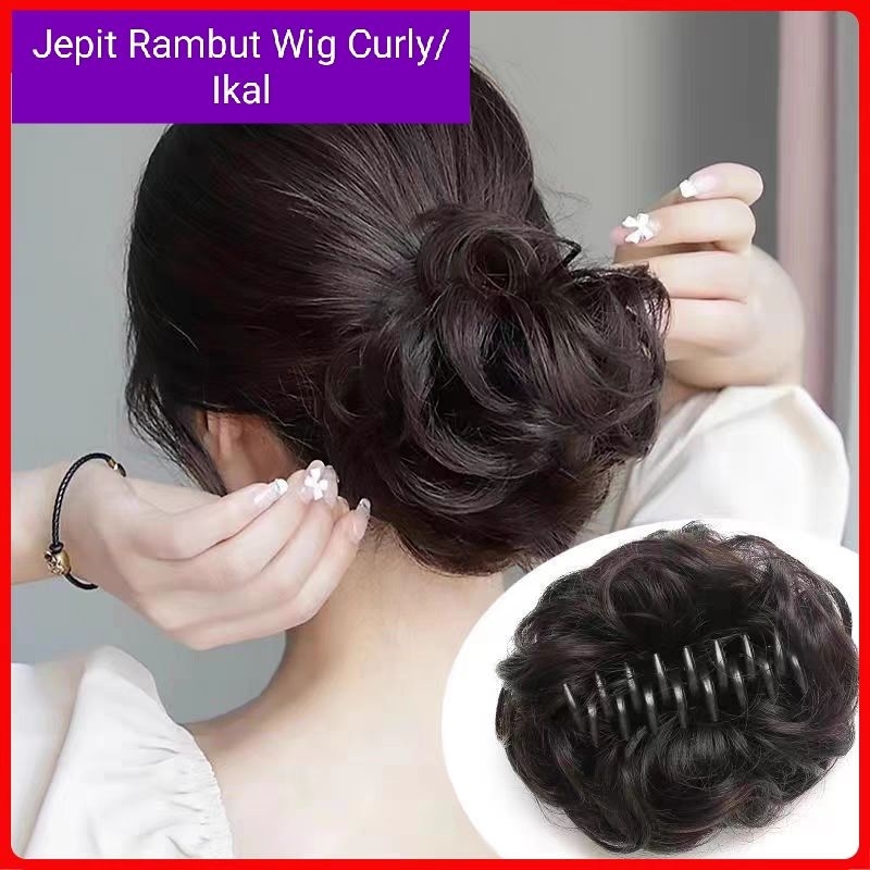 Jual {JO}Jepit Rambut Palsu Wig (Curly/Ikal) Elegant Premium Modis Ikal ...