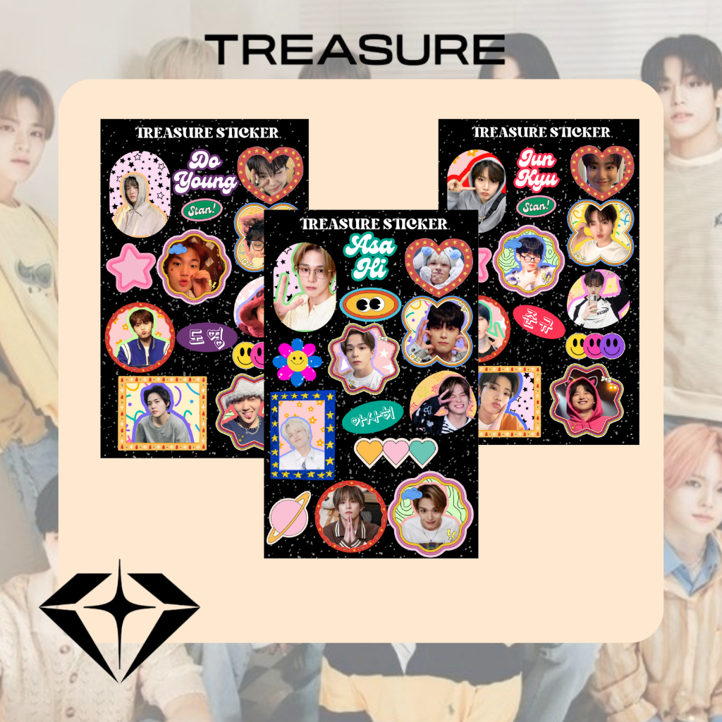 Jual (UNCUTTING) TREASURE CUTIE PIE STICKER KPOP FREEBIES | Shopee ...