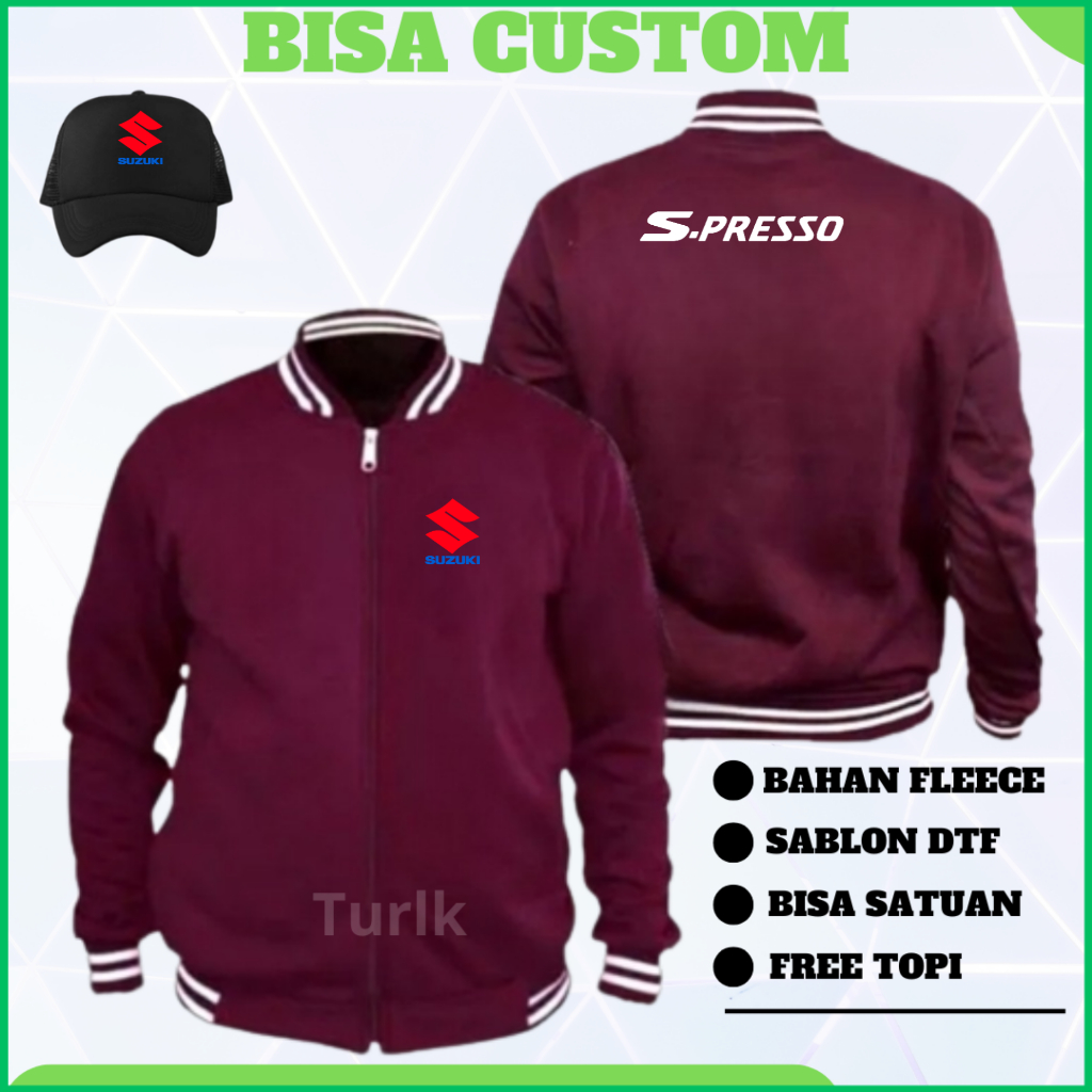 Jual Jaket Suzuki Spresso Jaket Mobil Suzuki S Presso Varsity Custom ...