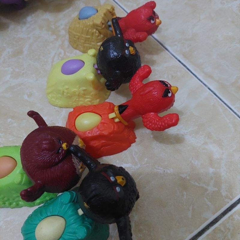 Jual SIAP GOSEND Angry Birds Toys Figure Mainan happy meal mcd film ...