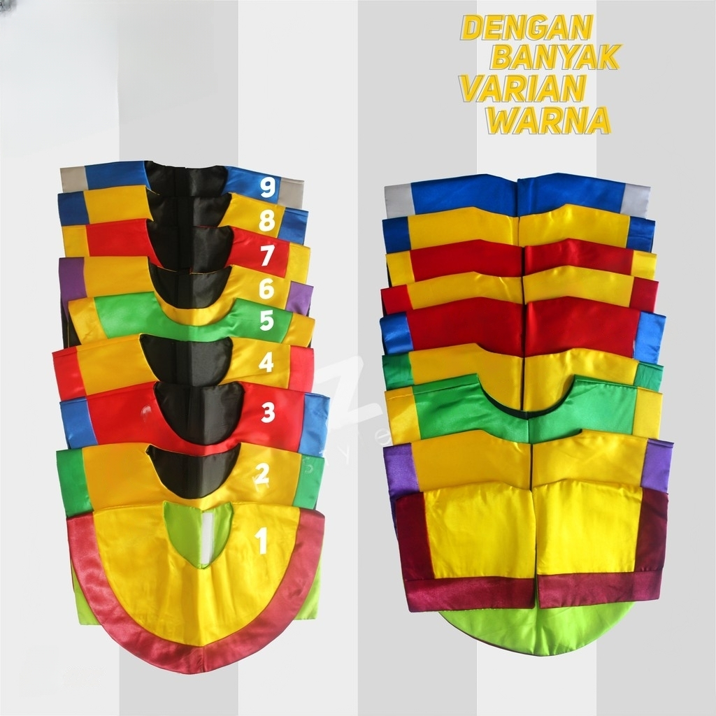 Jual SAMIR tanpa KALUNG merah kuning biru hijau tanpa medali bandul ...