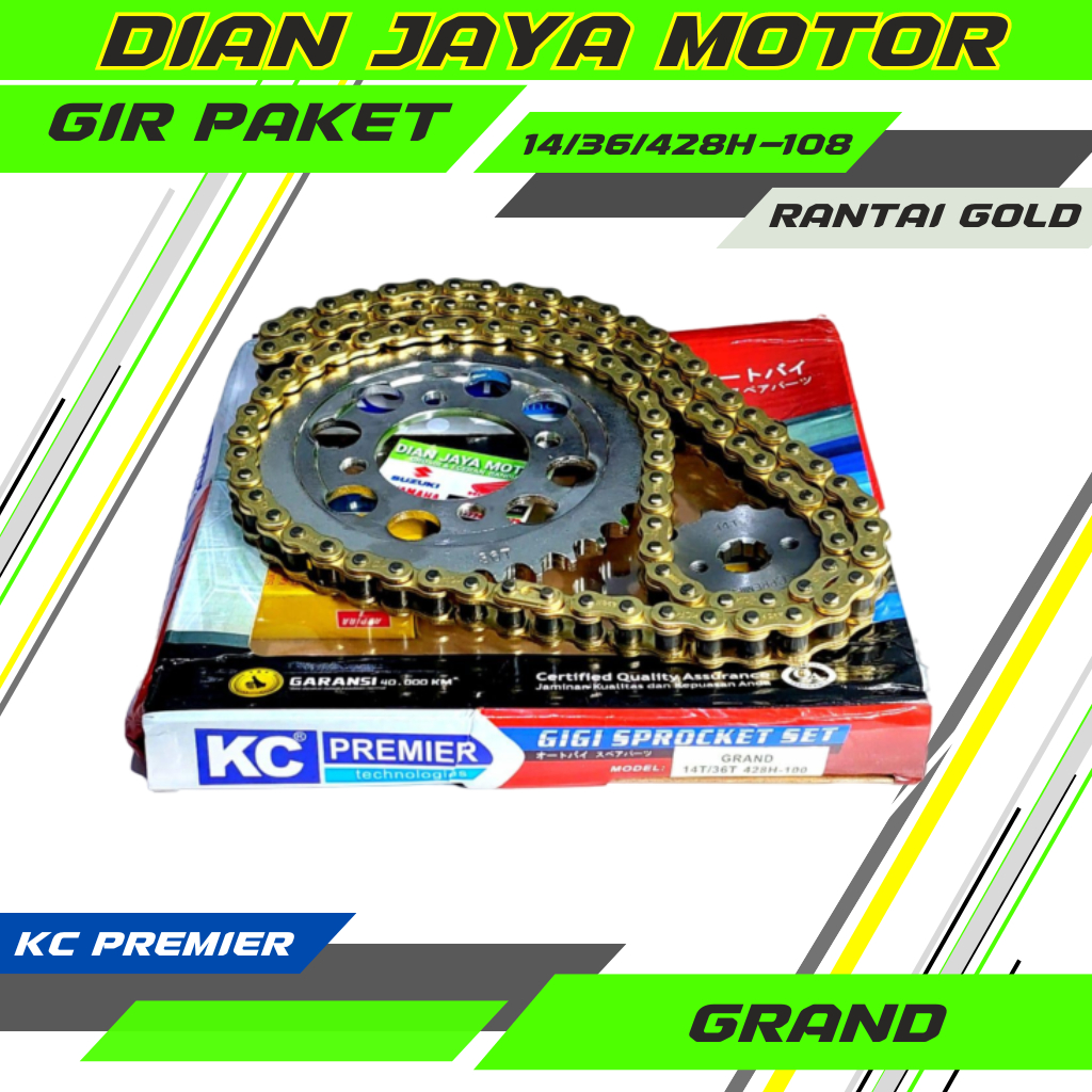 Jual KC Premier GIRSET GEAR GIR PAKET GEARSET HONDA ASTREA GRAND MODEL ...