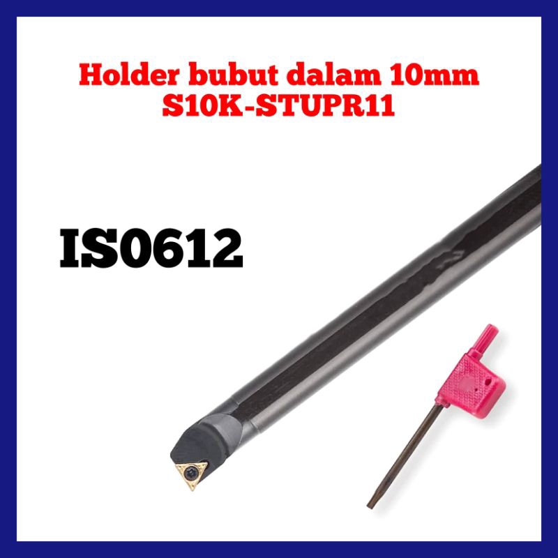 Jual Holder bubut dalam 10mm S10K-STUPR11 cocok untuk insert TPMT11 TPMH11 bukan TPMT16 TCMT16 ...