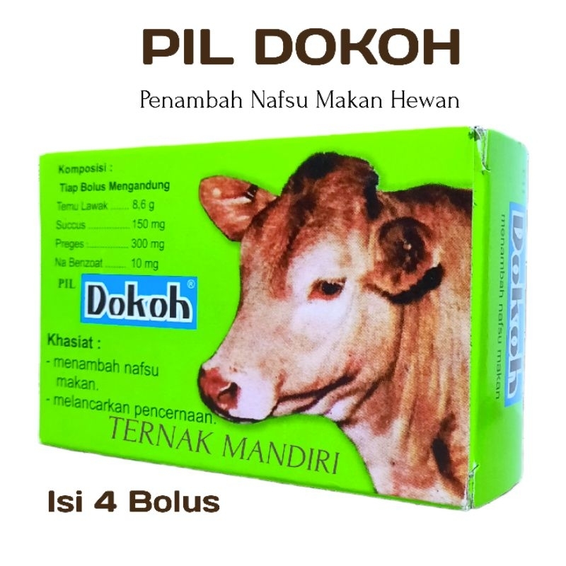 Jual PIL DOKOH ISI 4Bolus Jamu penggemuk nafsu makan Sapi Kambing Domba ...