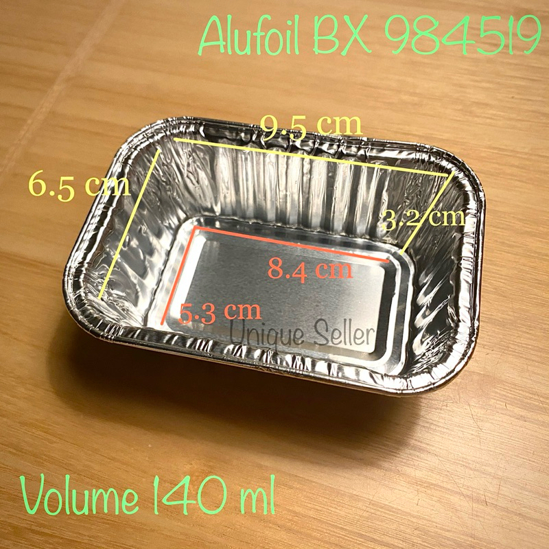 Jual Aluminium Foil Cup BX 984519 Tanpa Tutup 10x7.5 cm Bestfresh / Alufoil Alutray Cup Kotak ...