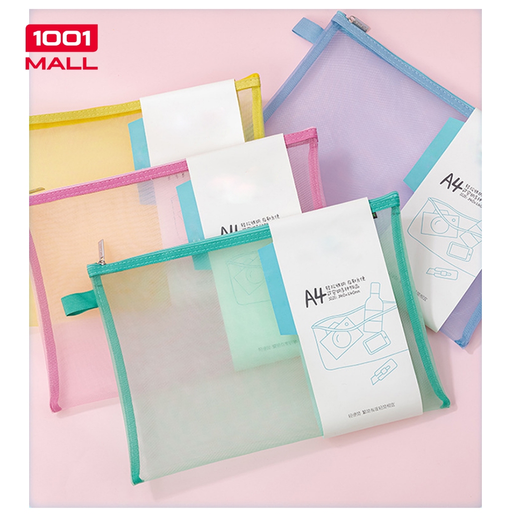 Jual Pouch Jaring Warna A4 Pouch Jaring Kosmetik Tas Jaring Make Up ...