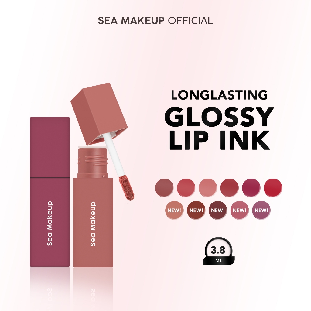 Jual Sea Makeup Lacquer Shake Lip Ink Longlasting – Glossy Finish Lip ...