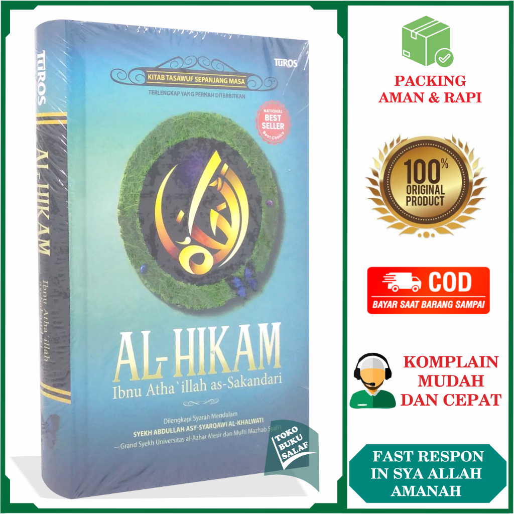 Jual AL-HIKAM Kitab Tasawuf Sepanjang Masa Karya Ibnu Athaillah As-Sakandari Terjemah Kitab Al ...