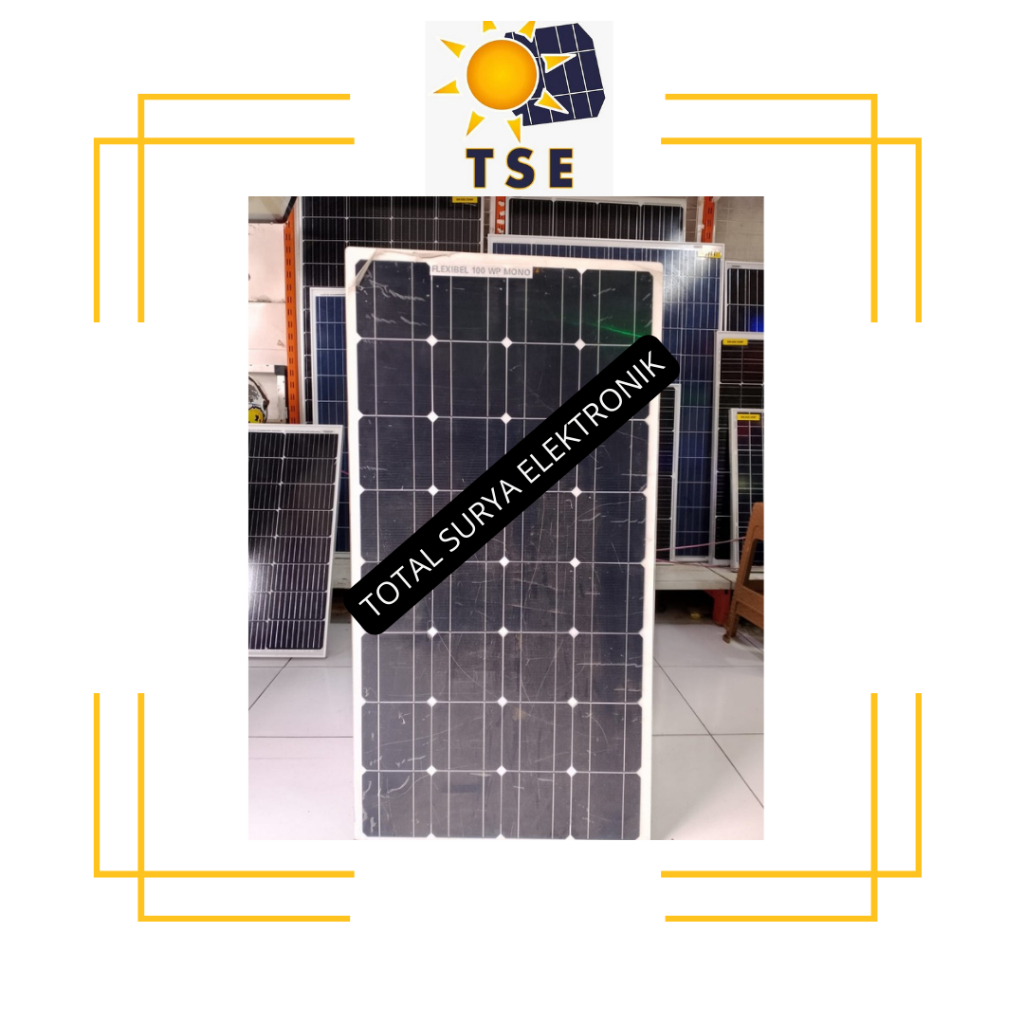 Jual PANEL SURYA/ SOLAR CELL/ SOLAR PANEL / FLEXIBEL 100WP MONO ...