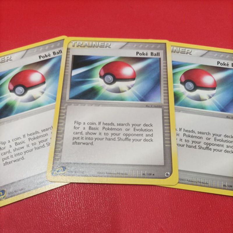 Jual POKÉMON POKE BALL TRAINER EX RUBY SAPPHIRE COMMON NON FOIL SINGLE ...