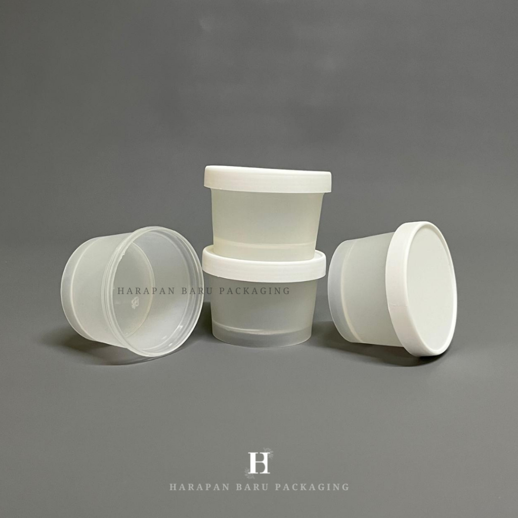 Jual HBS 10pcs Pot Jar Komestik Cream Skincare Transparant 100ml - Pot ...