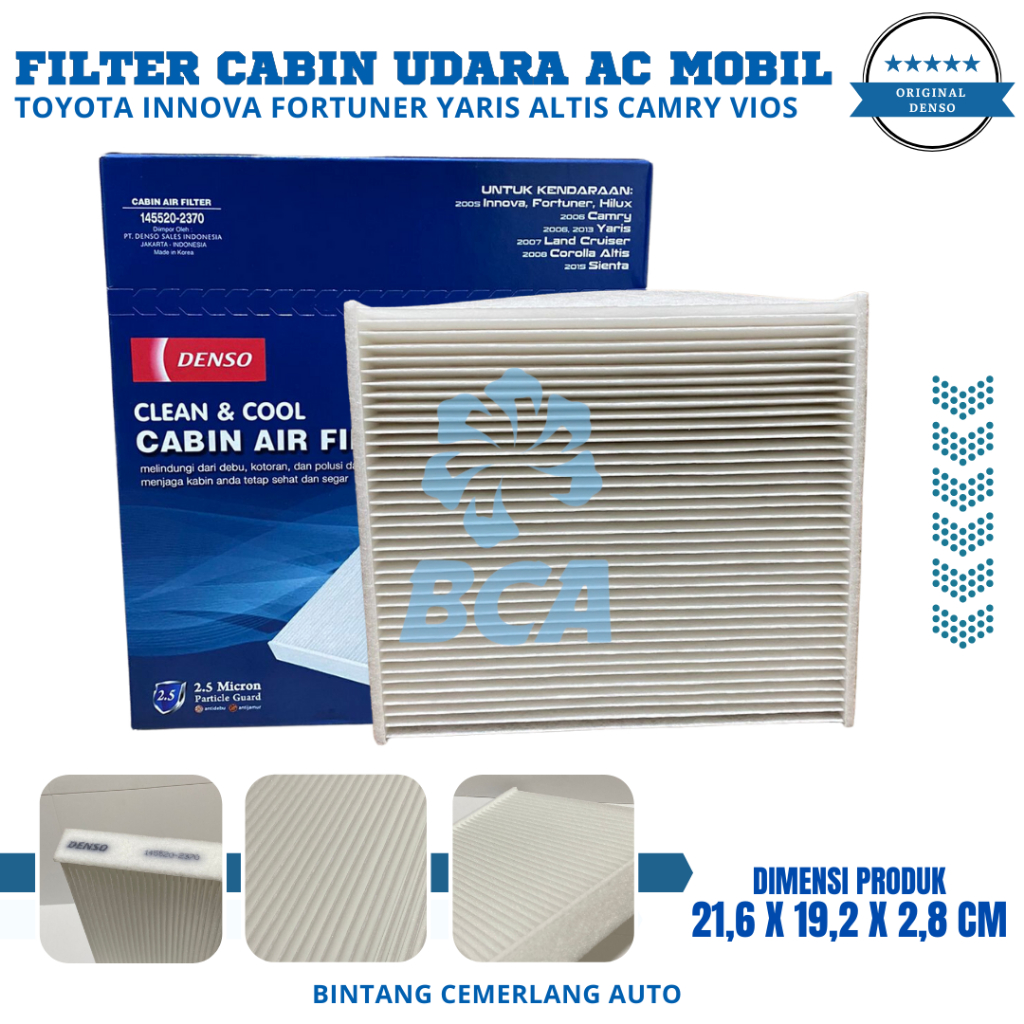Jual FILTER CABIN UDARA KABIN AC Mobil Toyota Innova Fortuner Yaris ...