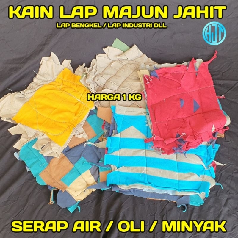 Jual KAIN LAP MAJUN WARNA JAHIT || LAP TEBAL || SERAP AIR/OLI/MINYAK ...