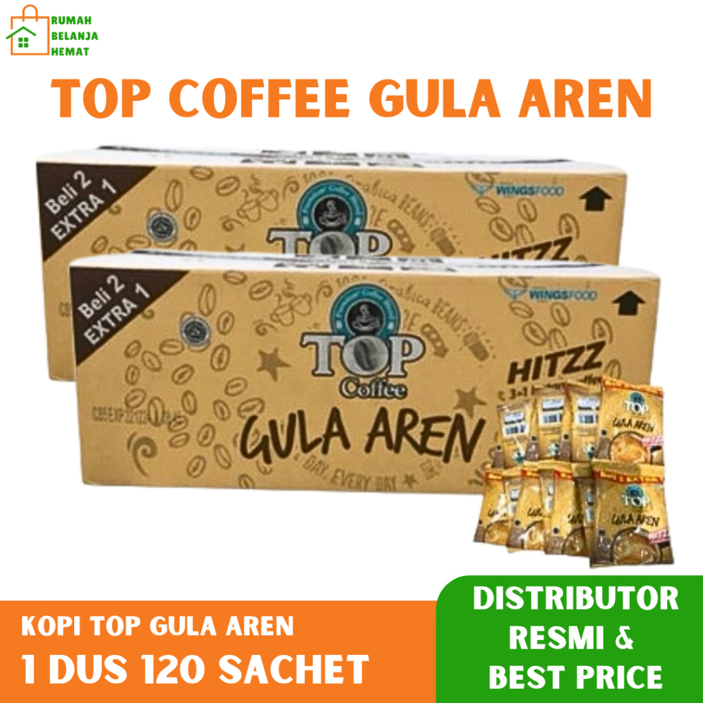 Jual TOP Coffee Gula Aren Kopi Instan Kopi Bubuk Kopi Kemasan 22gram 1 ...