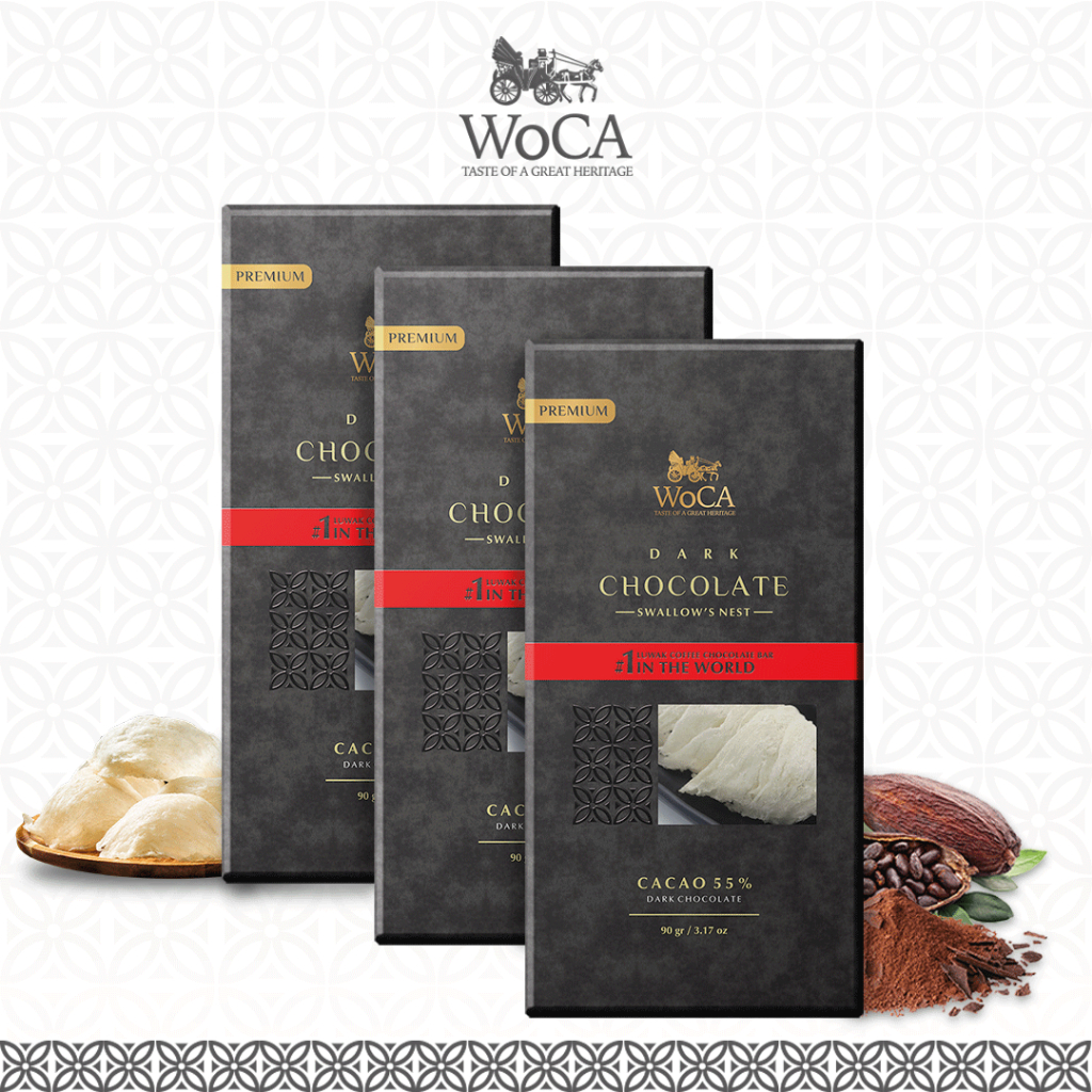 Jual WoCA Premium Cokelat Sarang Walet Bar Dark or Milk 40/90 gram | Shopee Indonesia