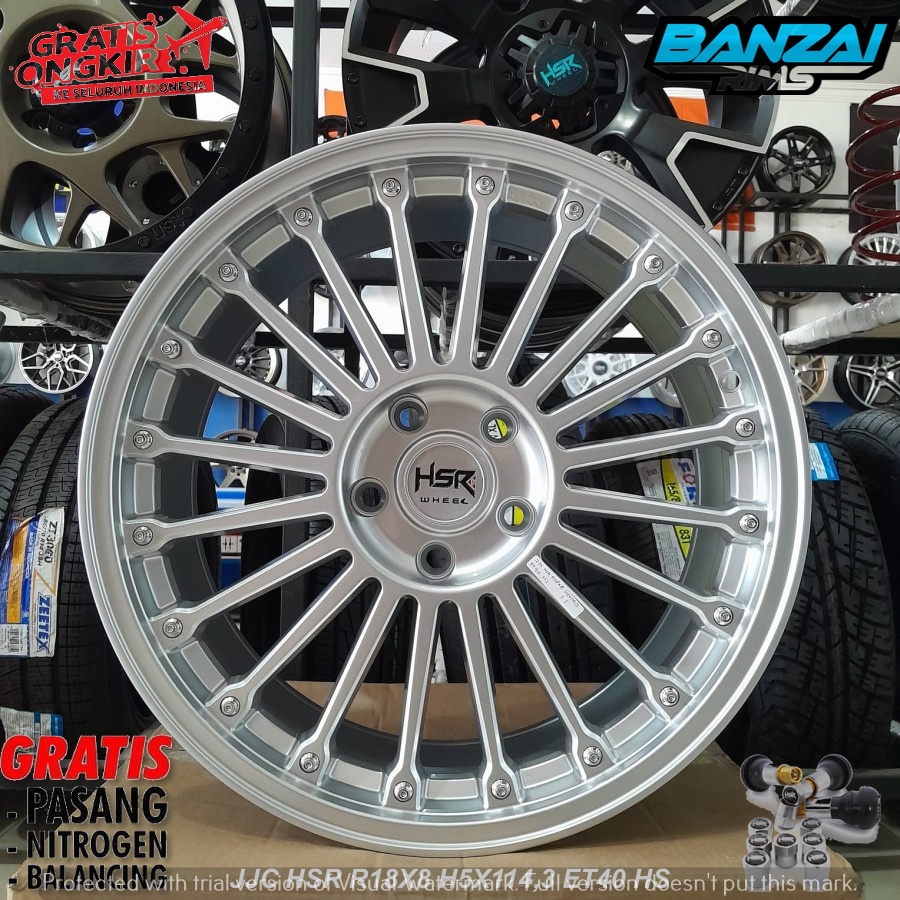 Jual Velg Racing Mobil Innova Xpander Camry Acoord Civic Grandmax Rush Terios Ring 18 Pelak Hsr ...