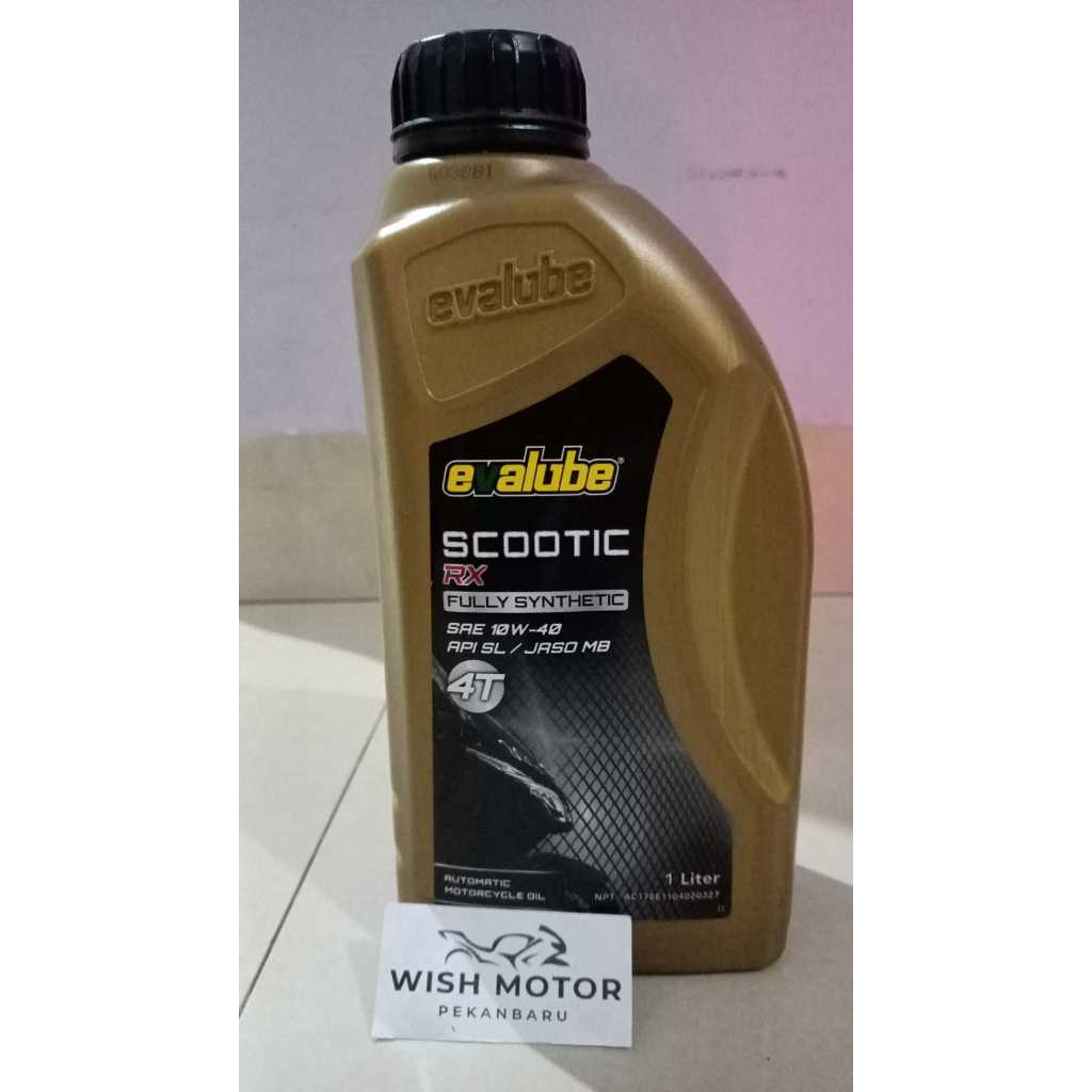 Jual OLI EVALUBE SCOOTIC RX 1 LITER SAE 10W40 UTK NMAX / OLI NMAX ...
