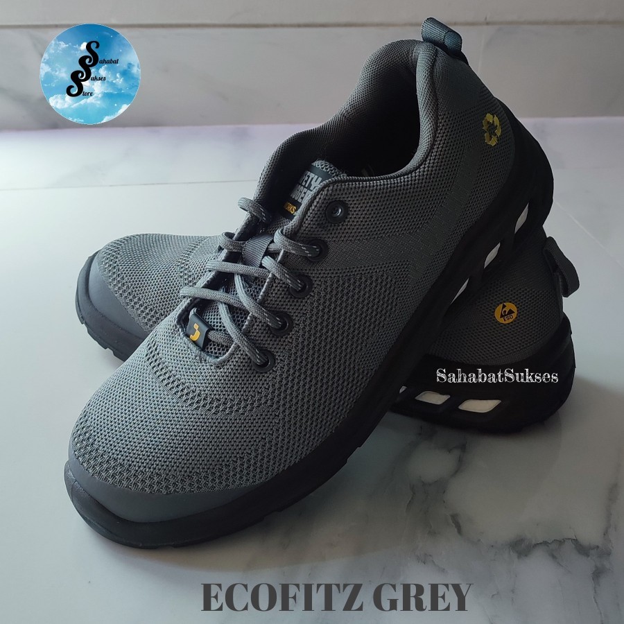 Jual Sepatu Safety JOGGER ECOFITZ Grey S1P SRC Low | Shopee Indonesia