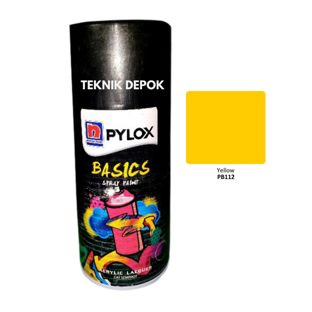 Jual Pylox Basic PB 102 Yellow Kuning Cat Semprot Spray Paint Pilok ...
