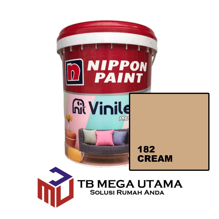 Jual Nippon Vinilex Pro 1000 182 Cream 20 Kg | Cat Tembok Interior ...