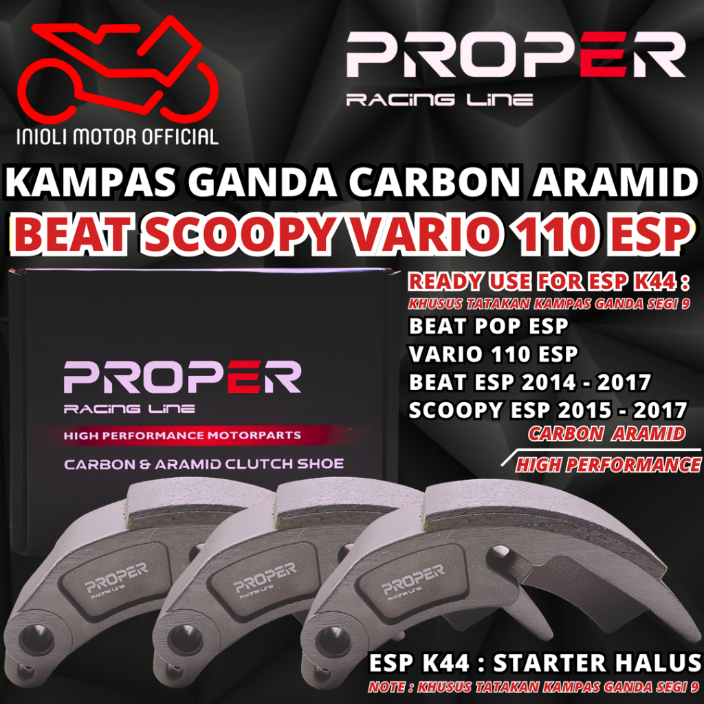 Jual KAMPAS GANDA PROPER RACING LINE BEAT SCOOPY VARIO 110 ESP BEAT POP ...