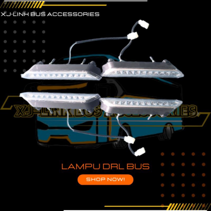 Jual Lampu DRL Bumper Depan Jetbus / SR | Shopee Indonesia