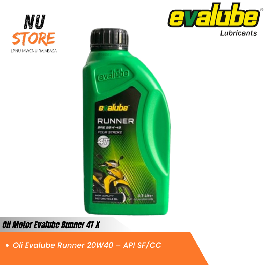 Jual Oli Motor Evalube Runner 4T 20W-40 0,8L | Shopee Indonesia